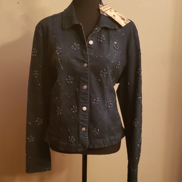 Flashback | Jackets & Coats | Nwtembellished Jean Jacket Nwt | Poshmark
